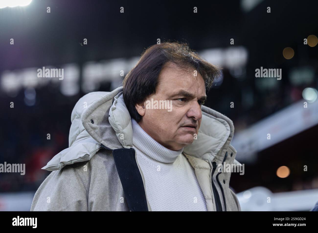Basel, Switzerland, January 26st 2025: Praesident Christian Constantin ...