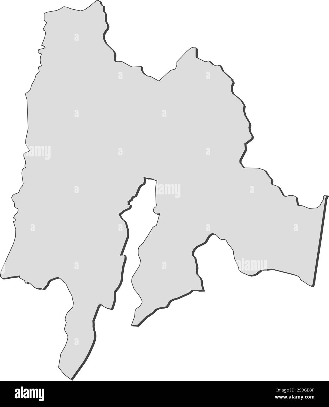 Political map of colombia departments hi-res stock photography and ...