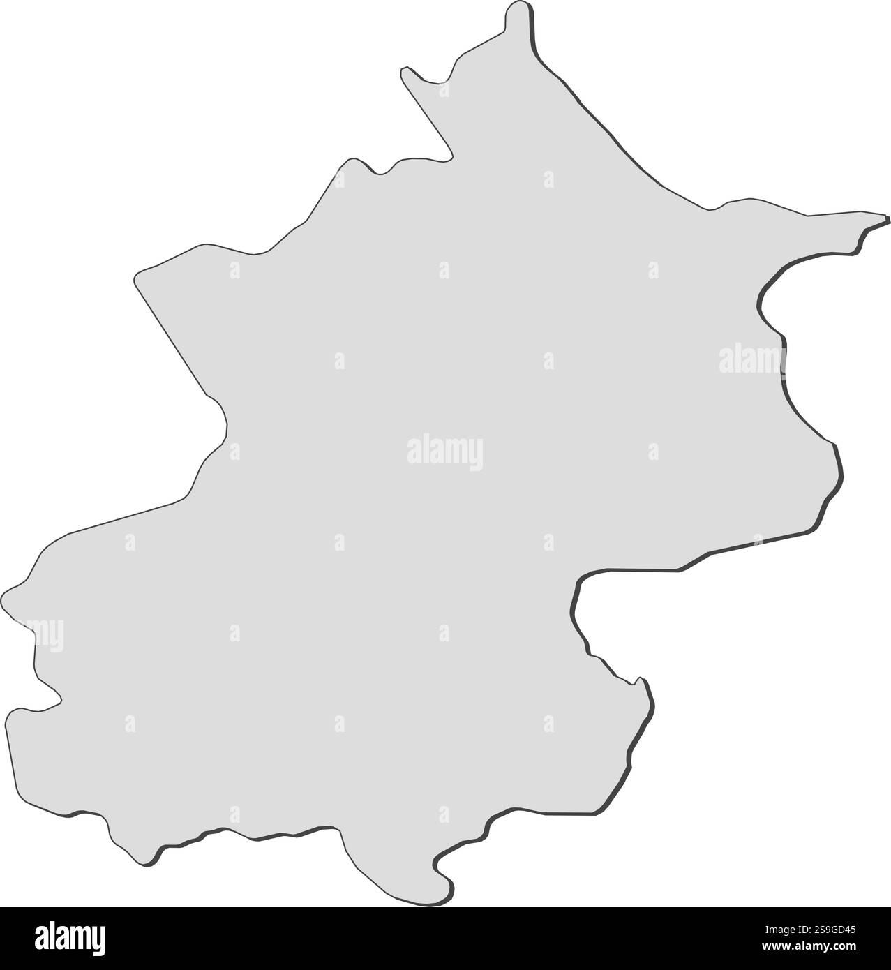 Map of Beijing, a province of China Stock Vector Image & Art - Alamy