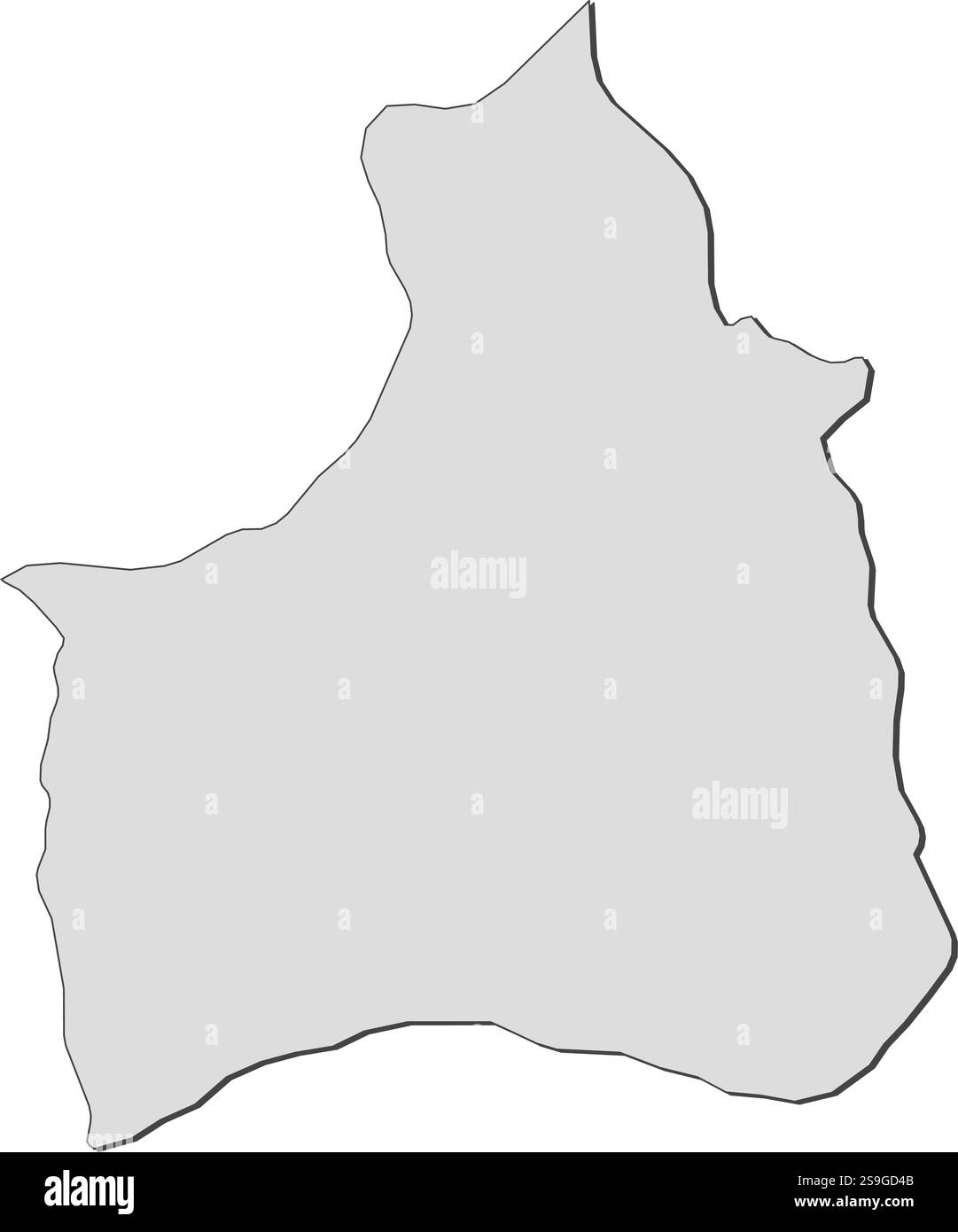 Map of Arica and Parinacota Region, a province of Chile Stock Vector ...