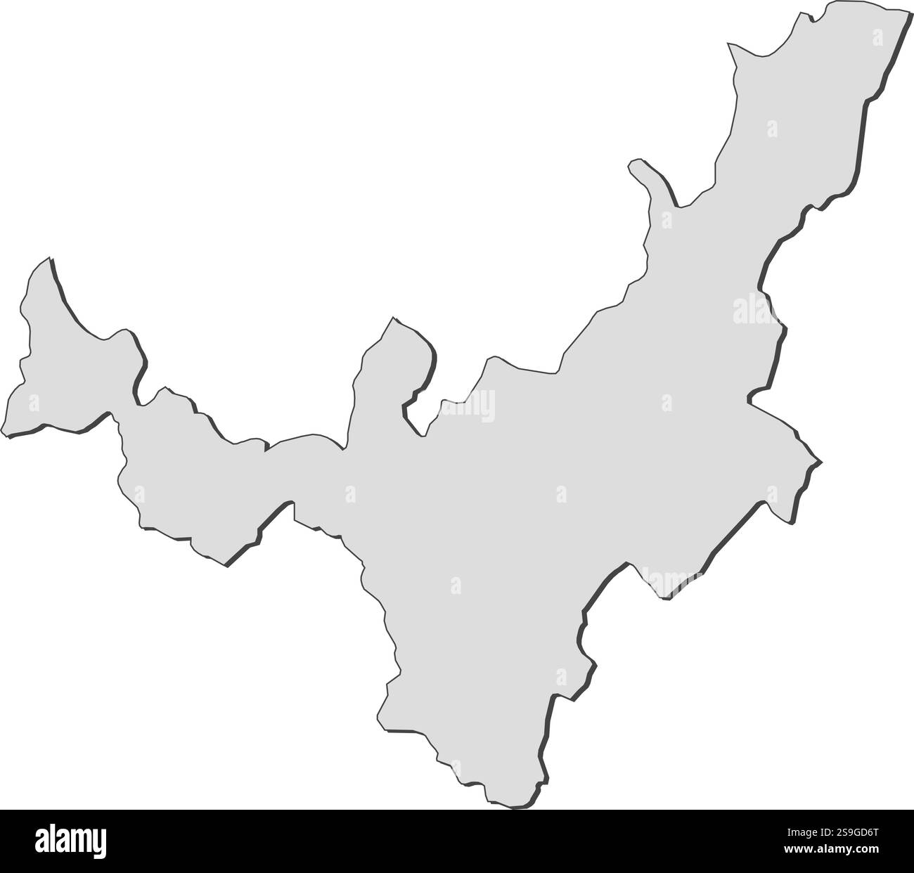 Political map of colombia departments hi-res stock photography and ...