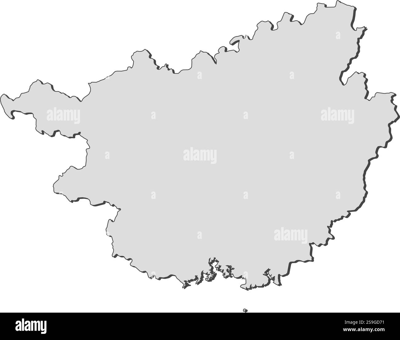 Kwangsi china map hi-res stock photography and images - Alamy