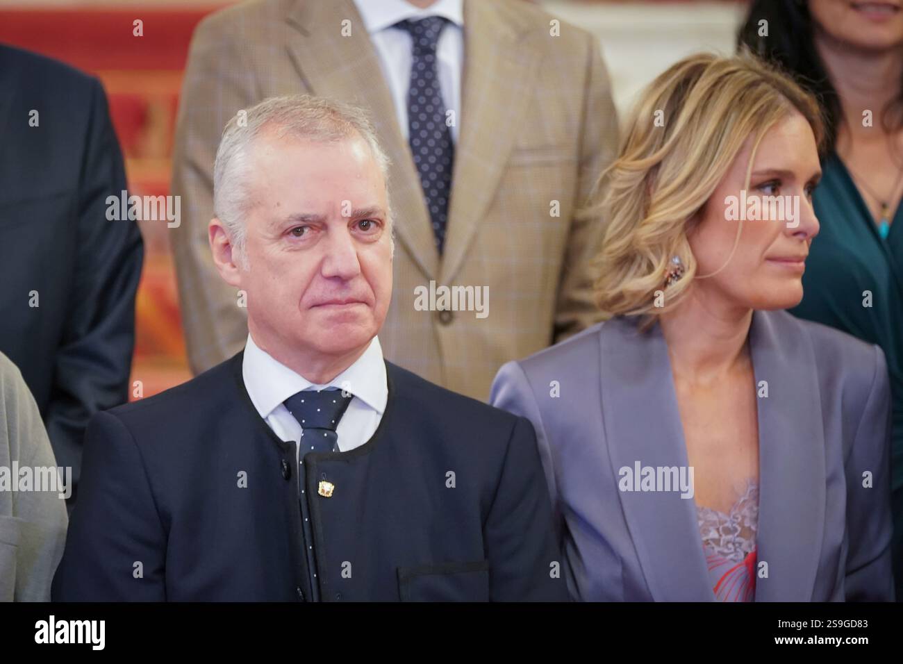 Former Basque President Iñigo Urkullu and the president of the Sabino ...