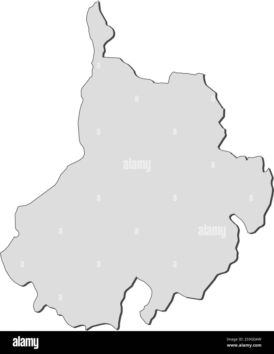 Map of Santander, a province of Colombia Stock Vector Image & Art - Alamy