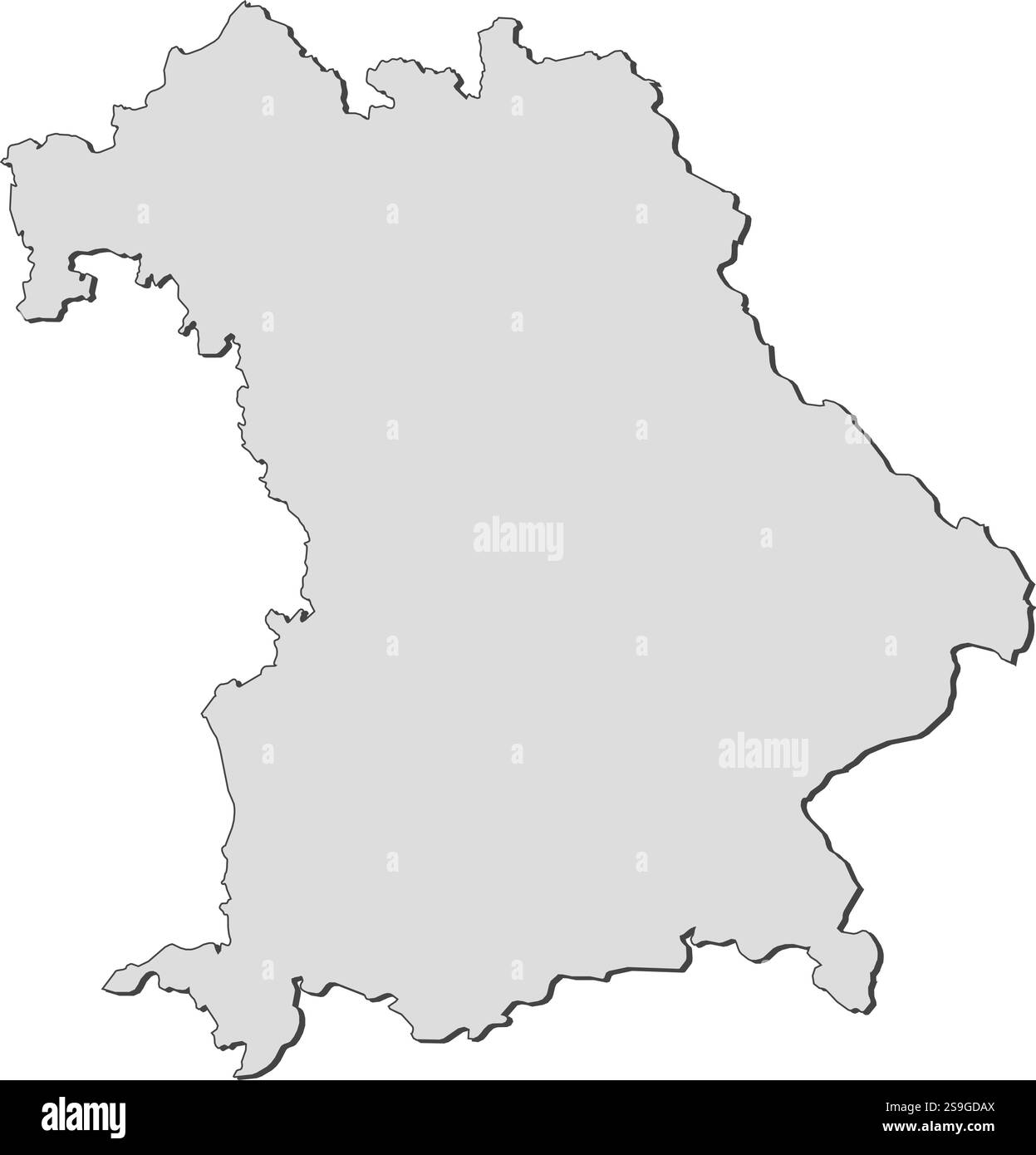 Map of Bavaria, a province of Germany Stock Vector Image & Art - Alamy