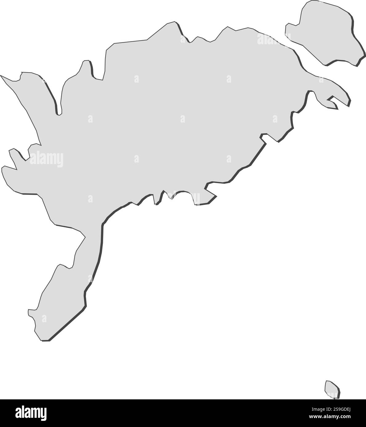 Map of Saare, a province of Estonia Stock Vector Image & Art - Alamy