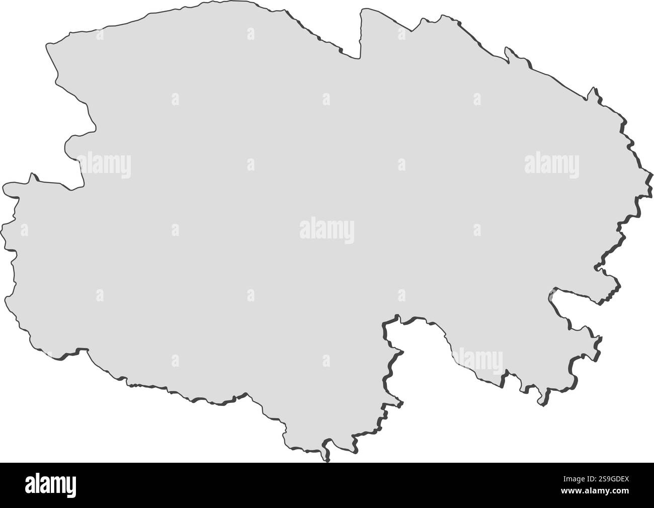 Map of Qinghai, a province of China Stock Vector Image & Art - Alamy