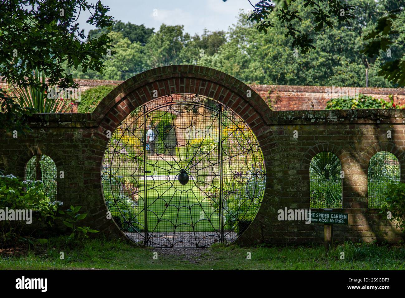 The Spider Gate forms the entrance to the walled garden at Hoveton Hall ...