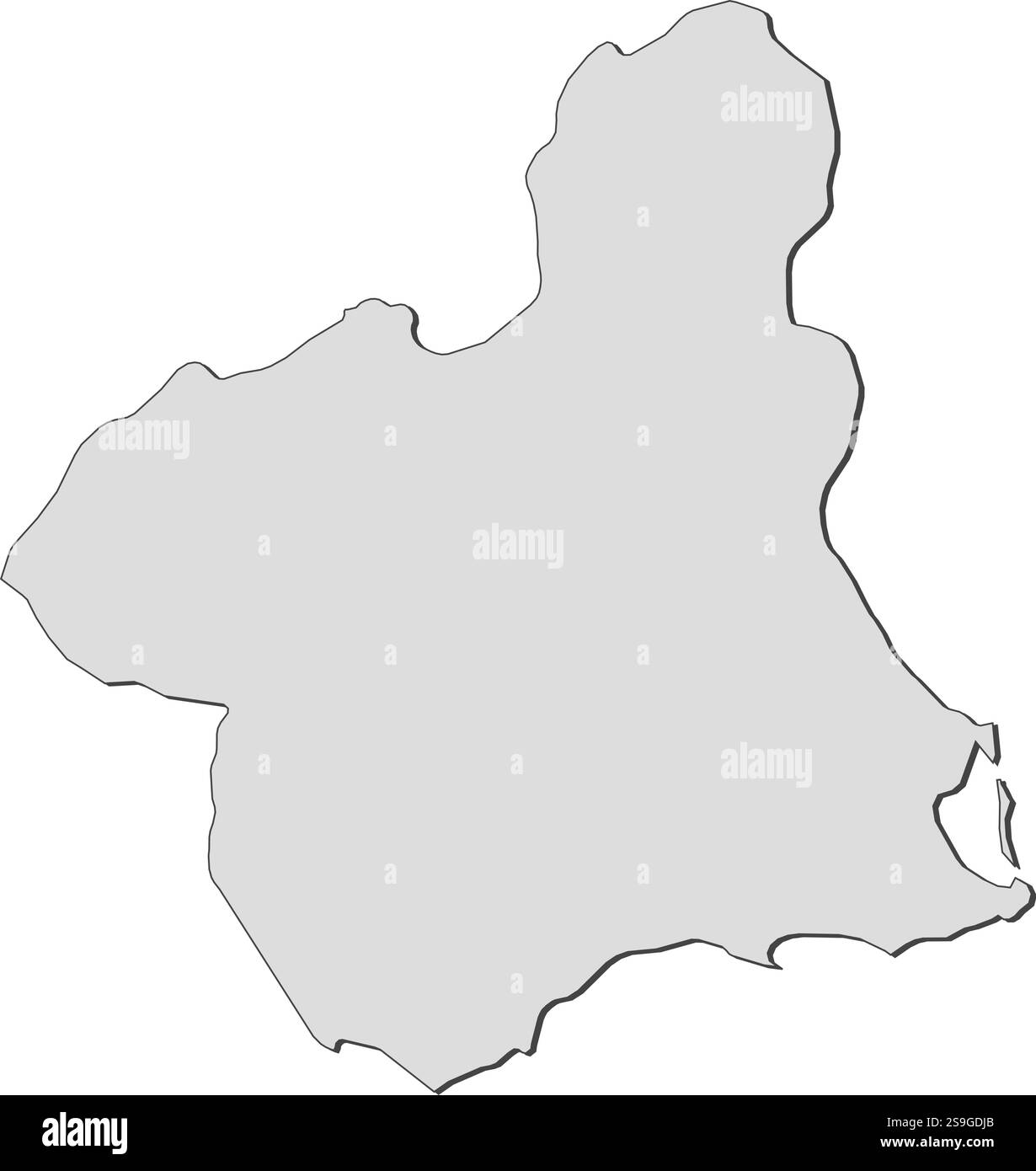 Murcia spain region map outline hi-res stock photography and images - Alamy