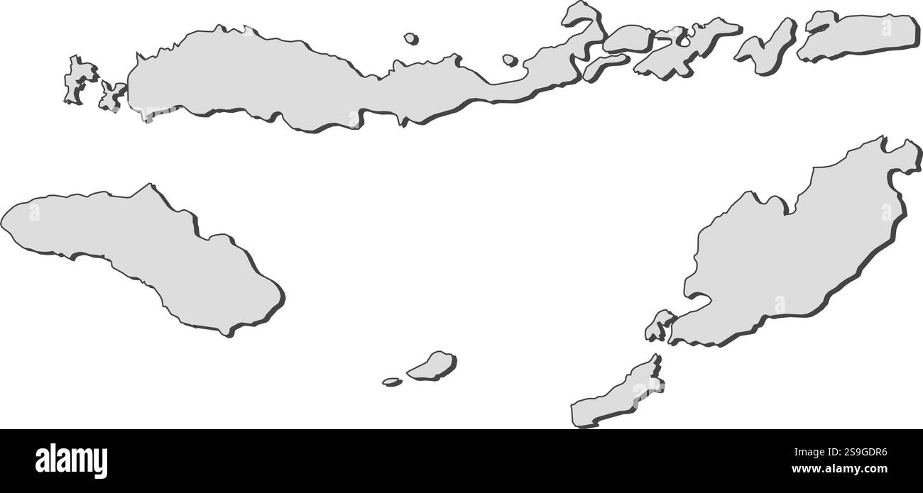 Map of East Nusa Tenggara, a province of Indonesia Stock Vector Image ...