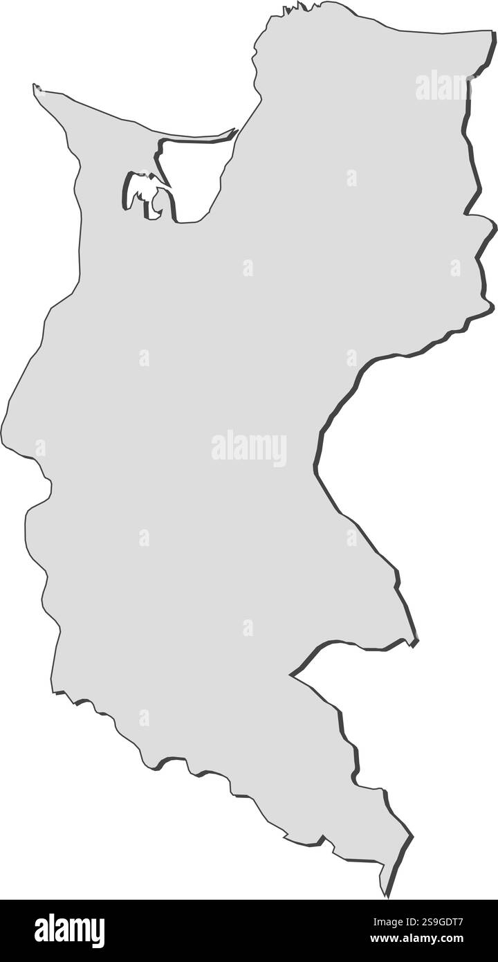 Map of Magdalena, a province of Colombia Stock Vector Image & Art - Alamy