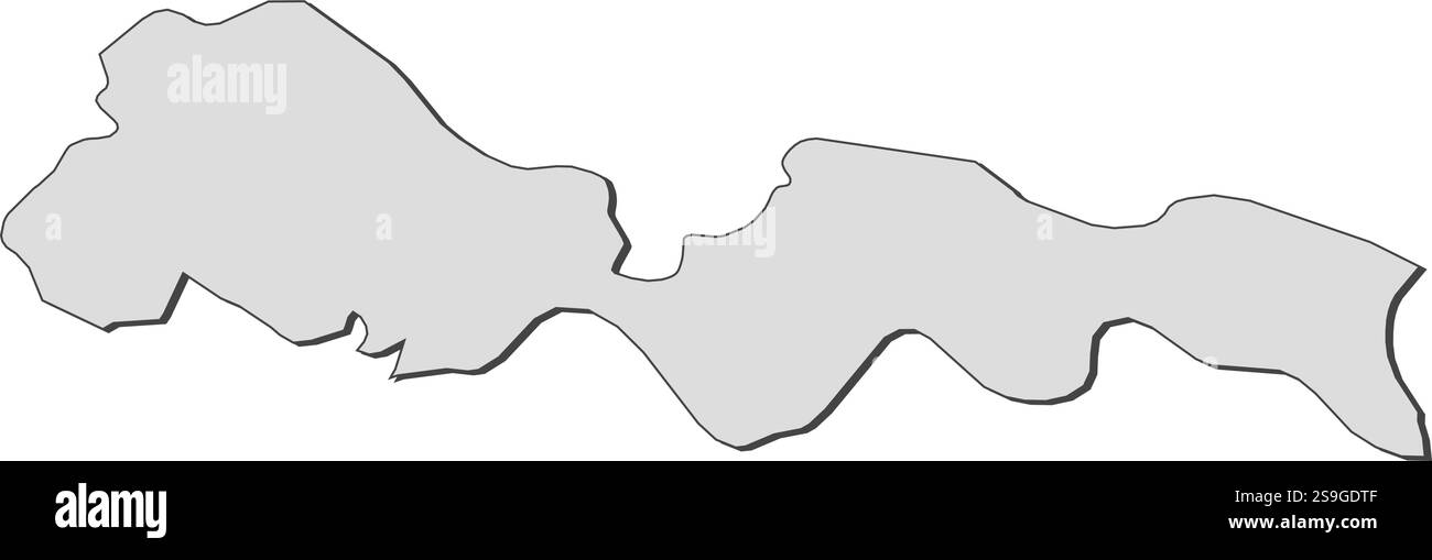 Map of Brod-Posavina, a province of Croatia Stock Vector Image & Art ...