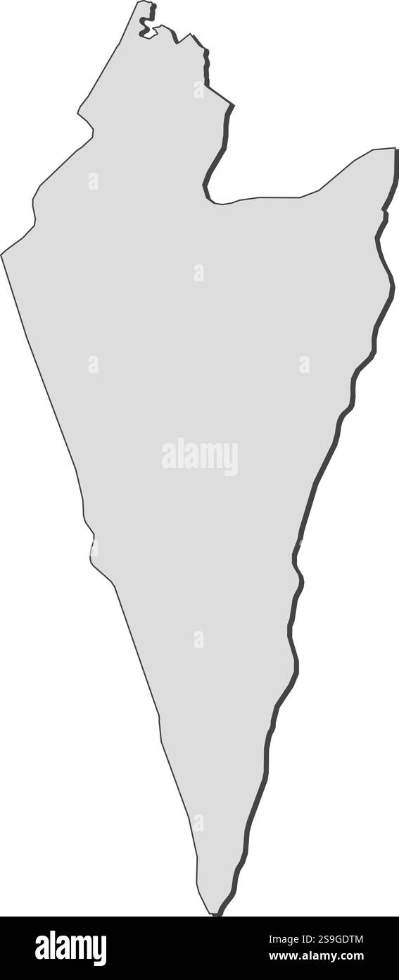 Map of Kujalleq, a province of Israel Stock Vector Image & Art - Alamy