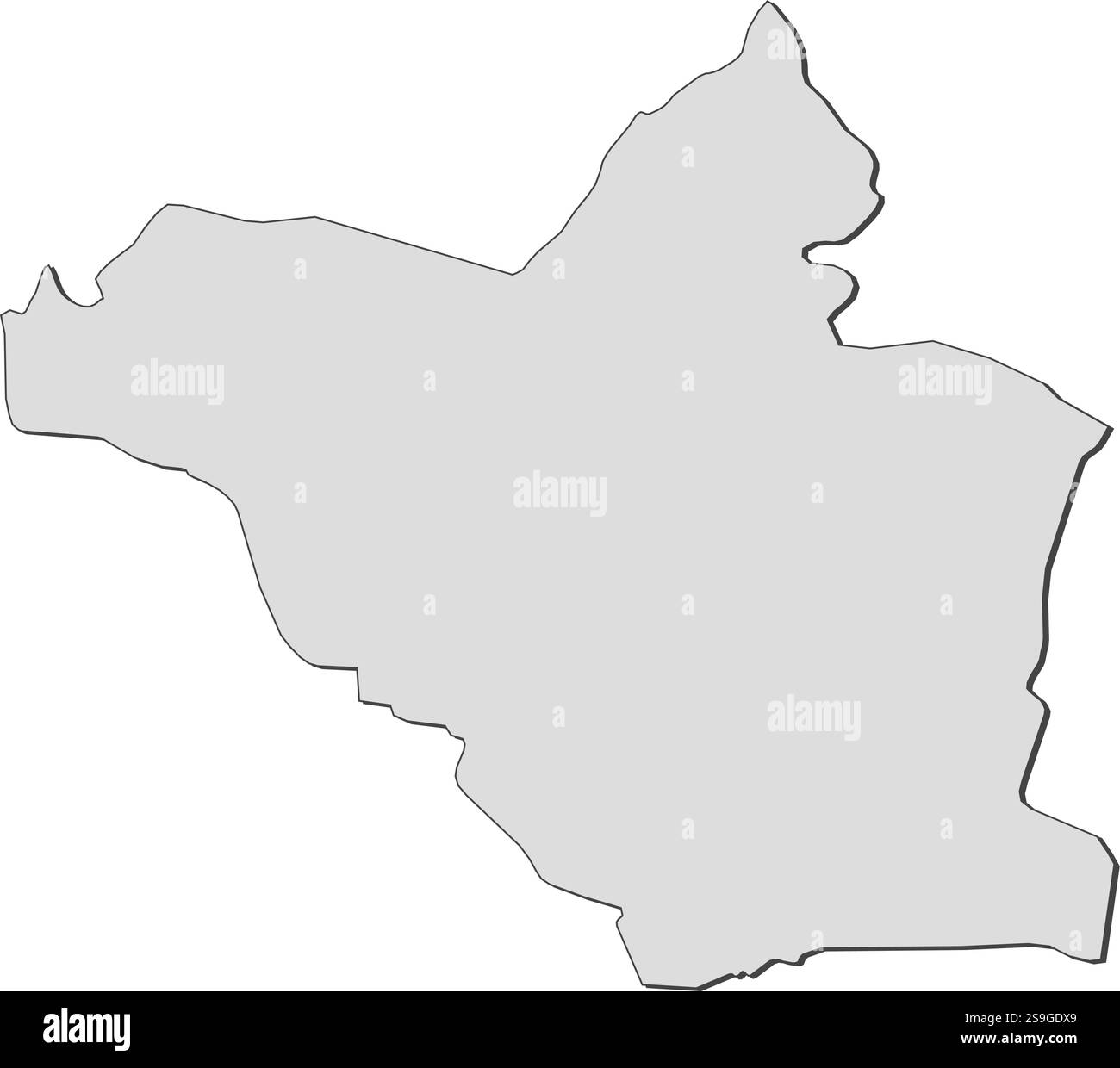 Map of Wasit, a province of Iraq Stock Vector Image & Art - Alamy