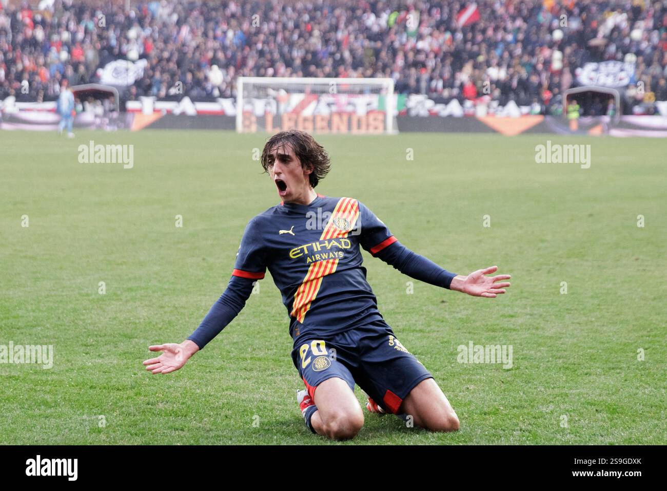MADRID, SPAIN - January26: Bryan Gil of Girona during the LaLiga EA ...