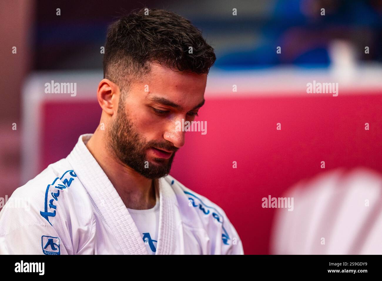 Abdurrahim Ozer Omer (TUR) Male Kumite -67Kg final during the Paris ...