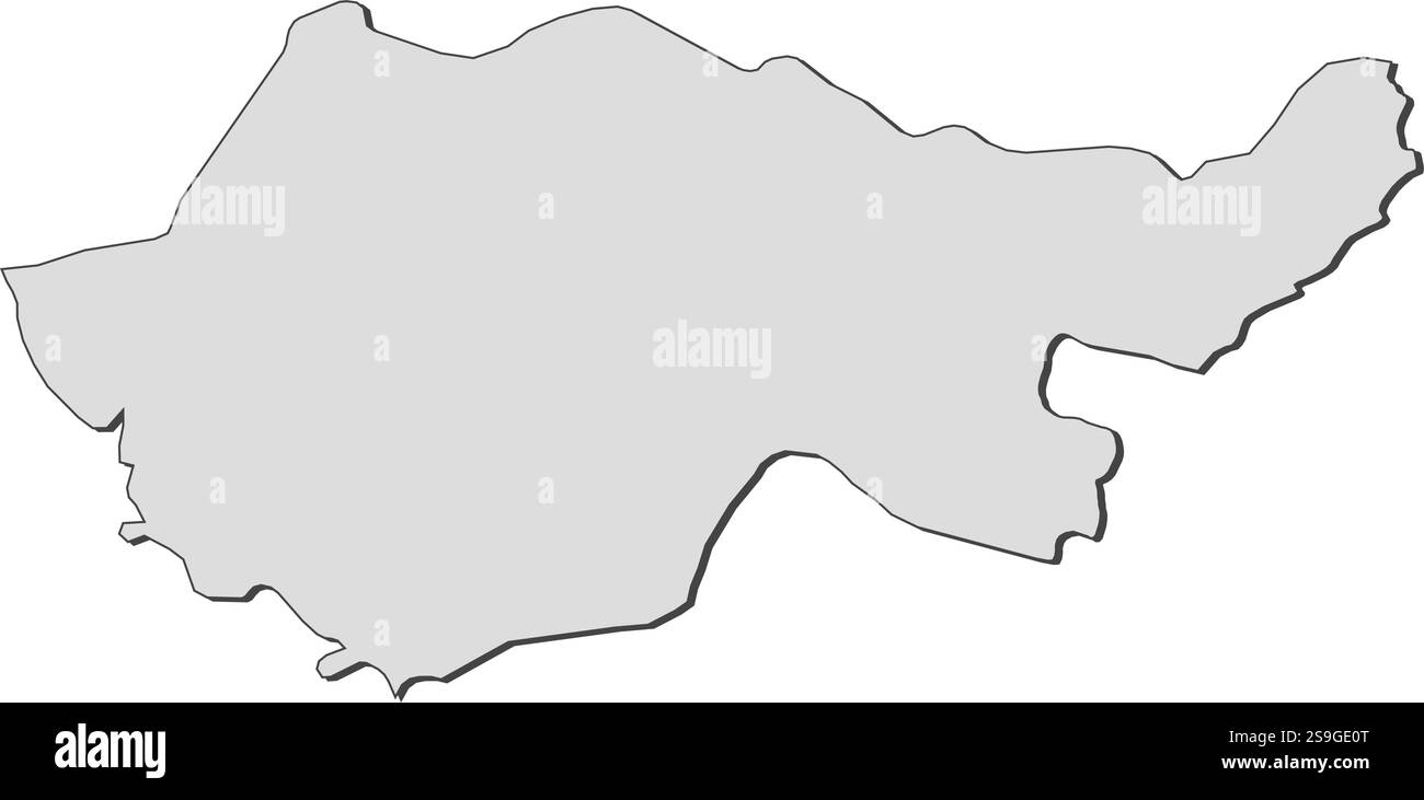 Map of Dohuk, a province of Iraq Stock Vector Image & Art - Alamy