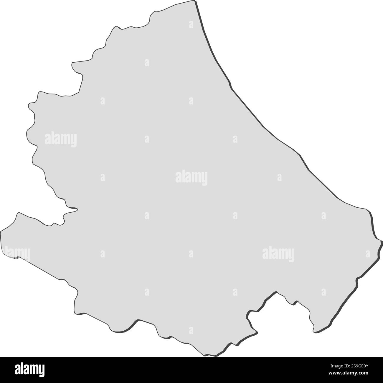 Italy political map abruzzo hi-res stock photography and images - Alamy