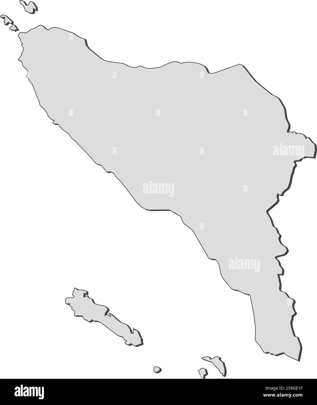 Map of Aceh, a province of Indonesia Stock Vector Image & Art - Alamy