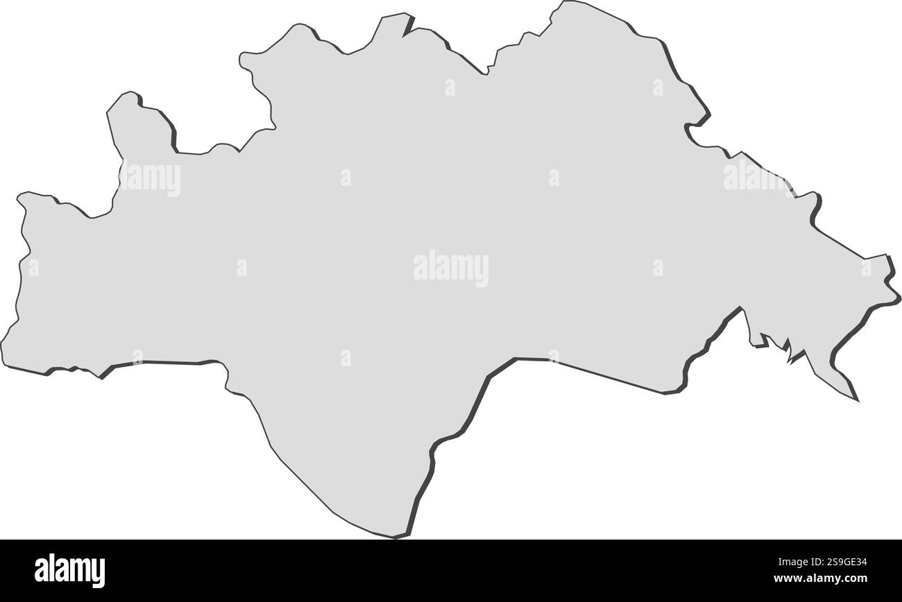 Map of Sisak-Moslavina, a province of Croatia Stock Vector Image & Art ...