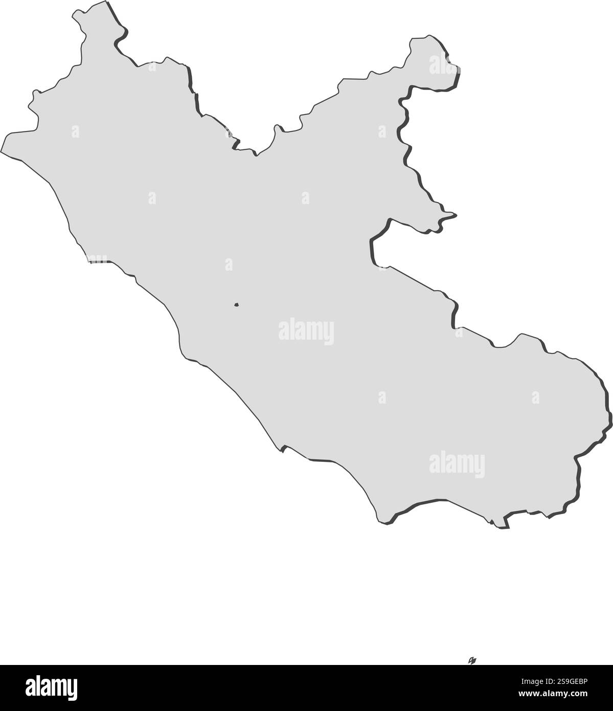 Map of Lazio, a province of Italy Stock Vector Image & Art - Alamy