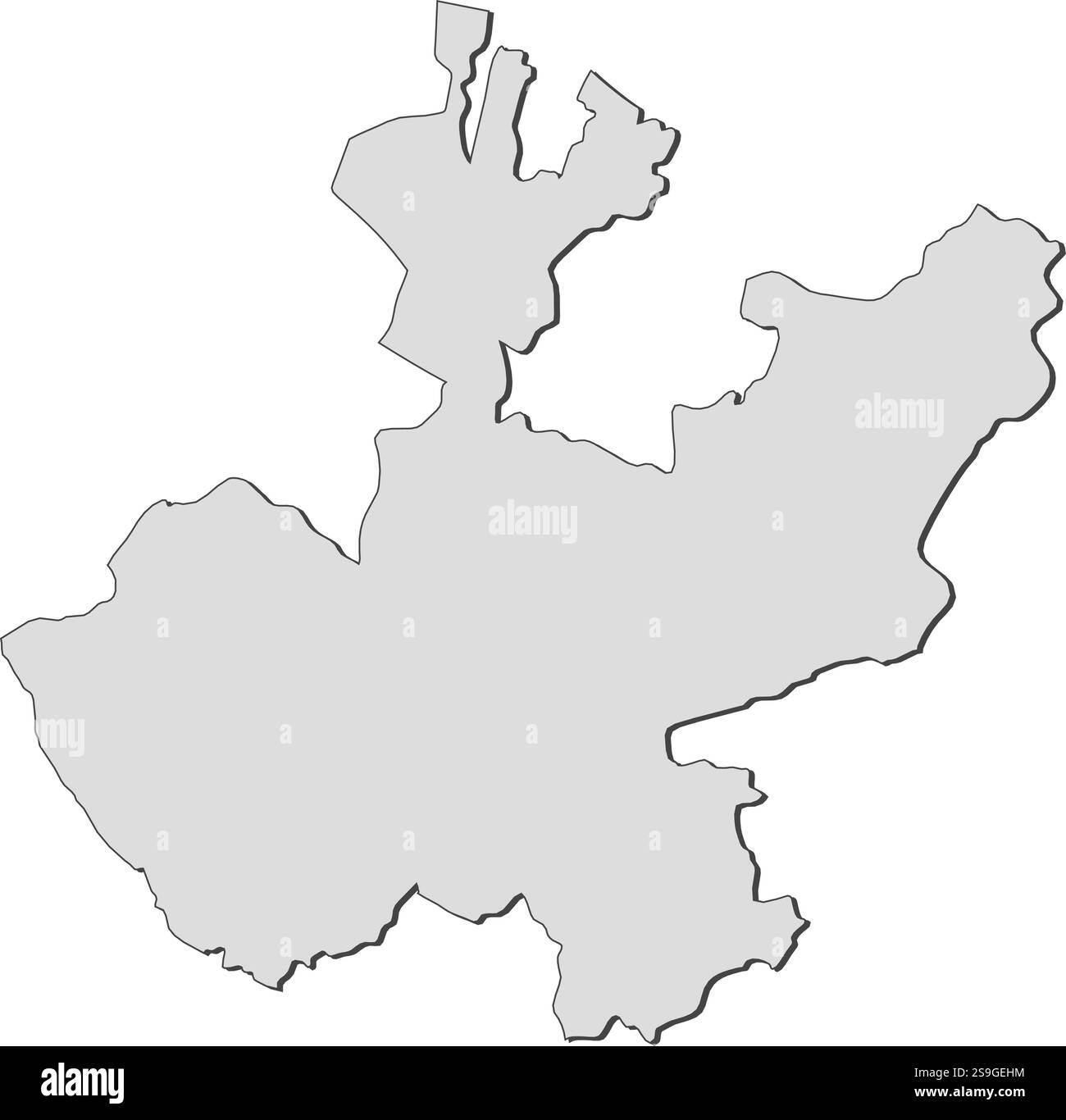 Map of Jalisco, a province of Mexico Stock Vector Image & Art - Alamy