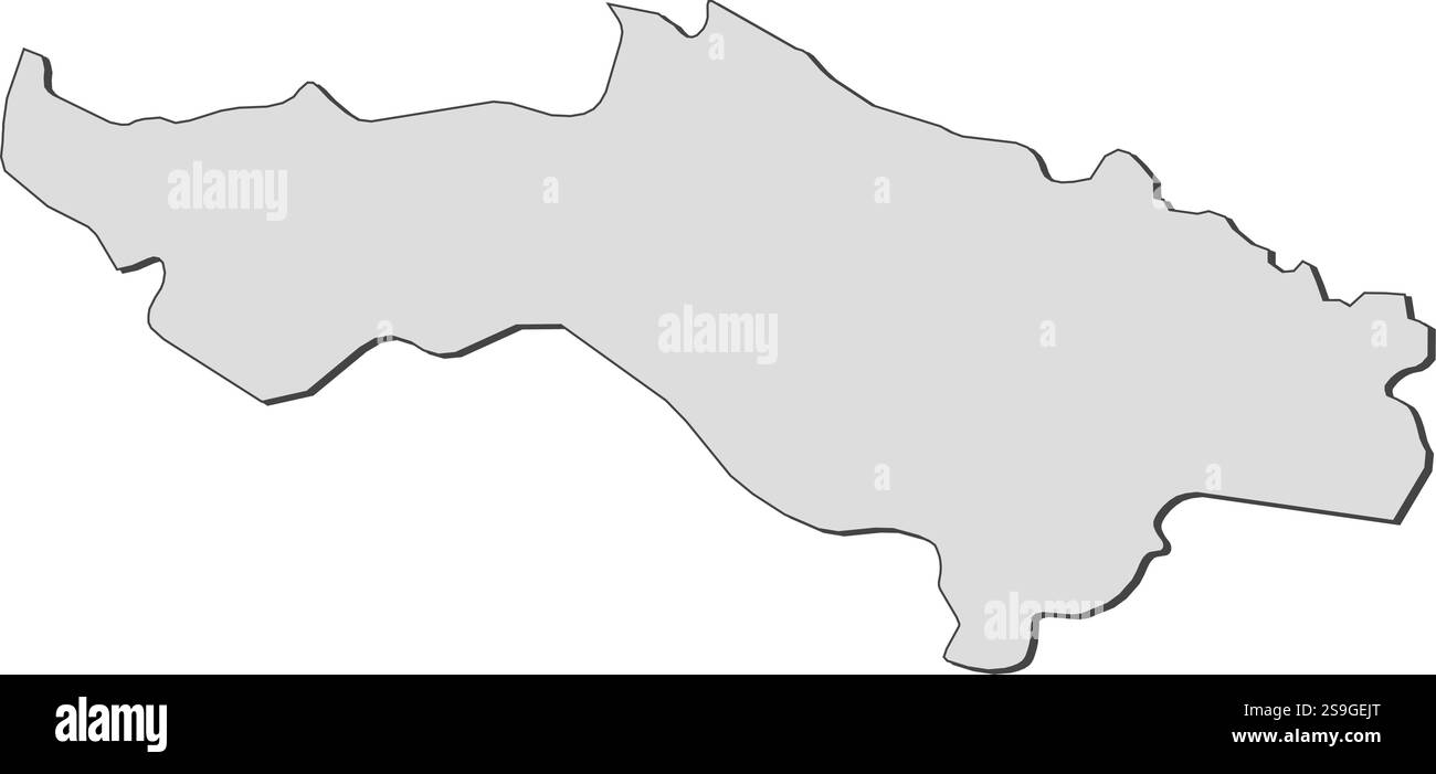 Map of Pozega-Slavonia, a province of Croatia Stock Vector Image & Art ...