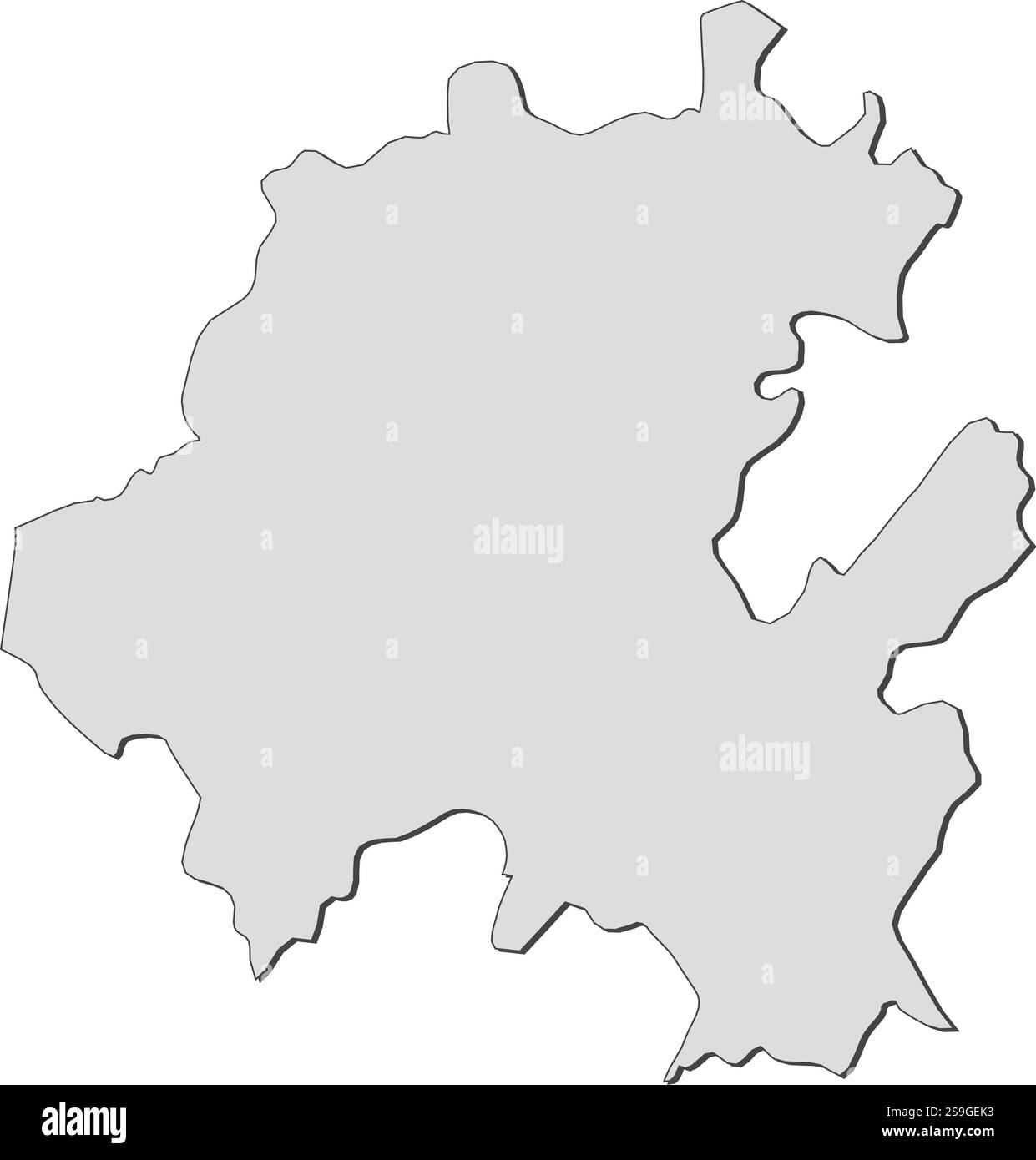 Map of Hidalgo, a province of Mexico Stock Vector Image & Art - Alamy