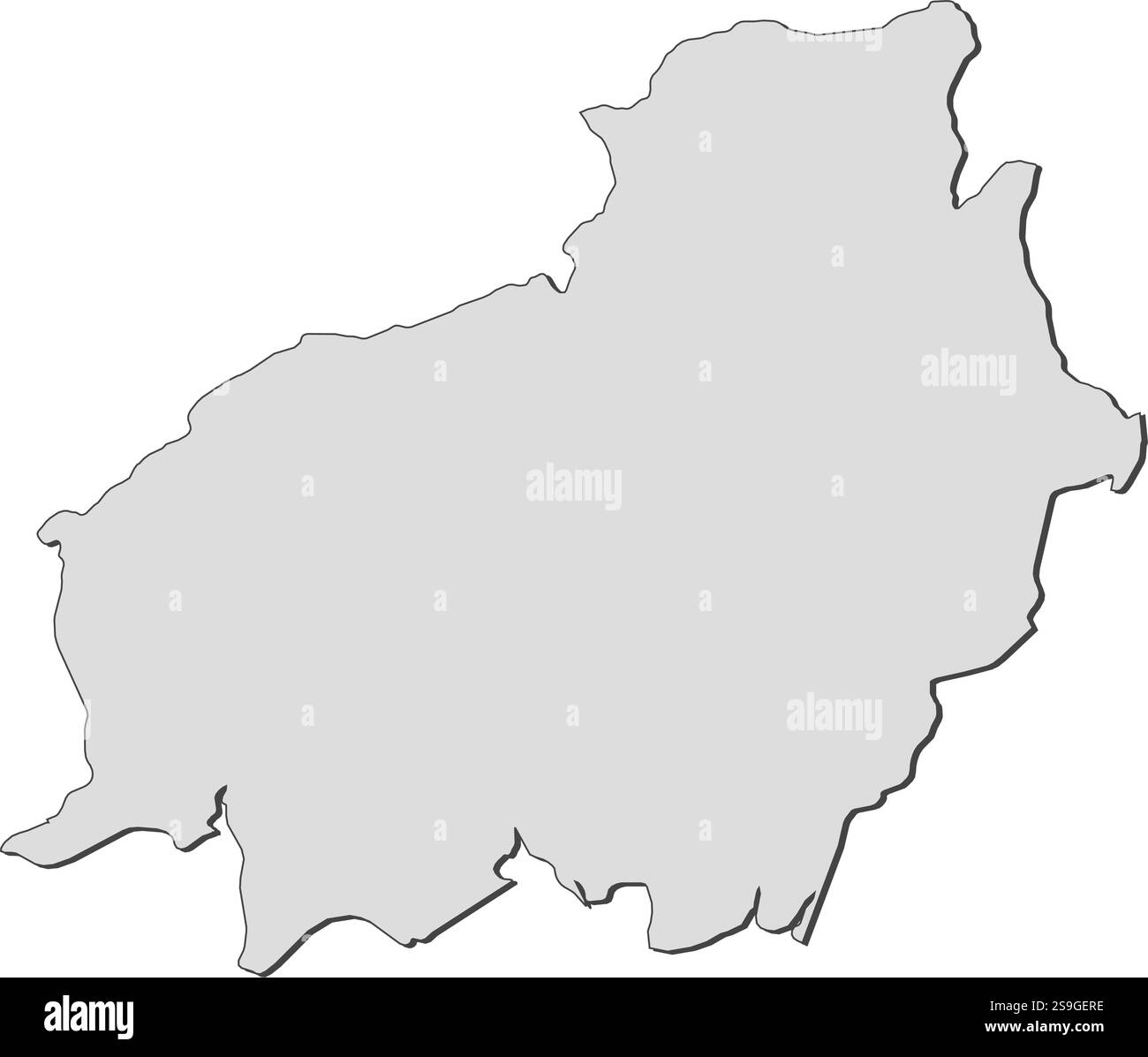 Map of Central Kalimantan, a province of Indonesia Stock Vector Image ...