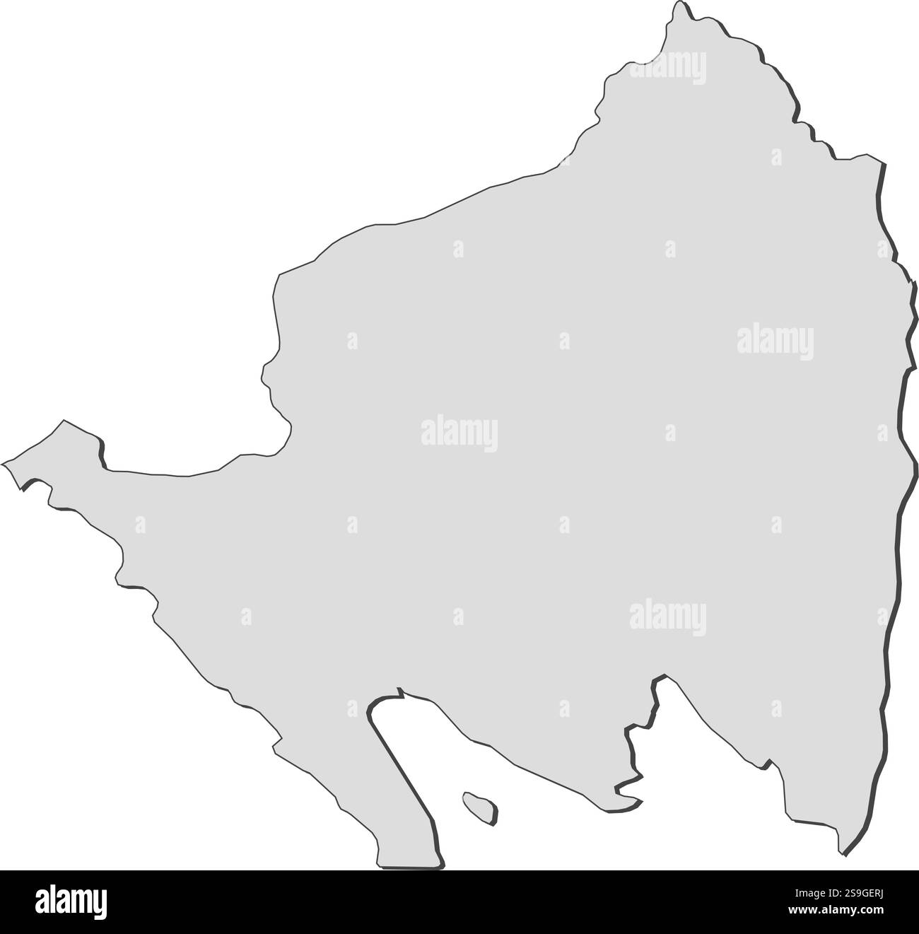 Map of Lampung, a province of Indonesia Stock Vector Image & Art - Alamy