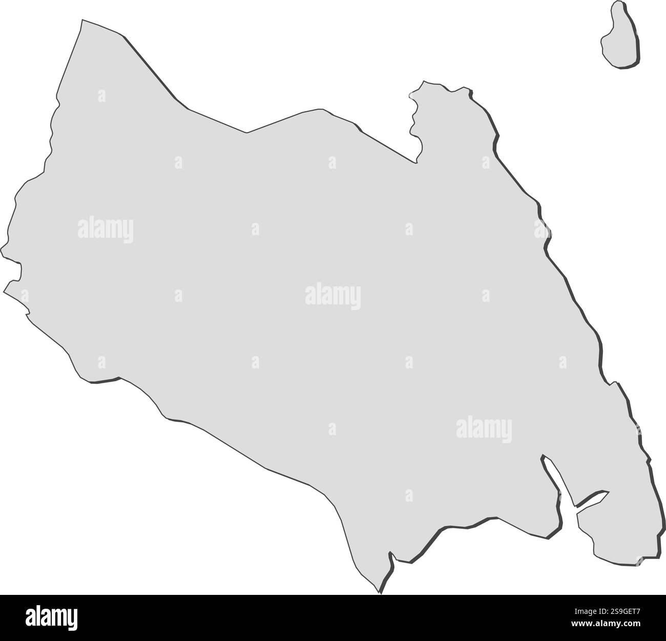 Map of Johor Darul Ta'zim, a province of Malaysia Stock Vector Image ...