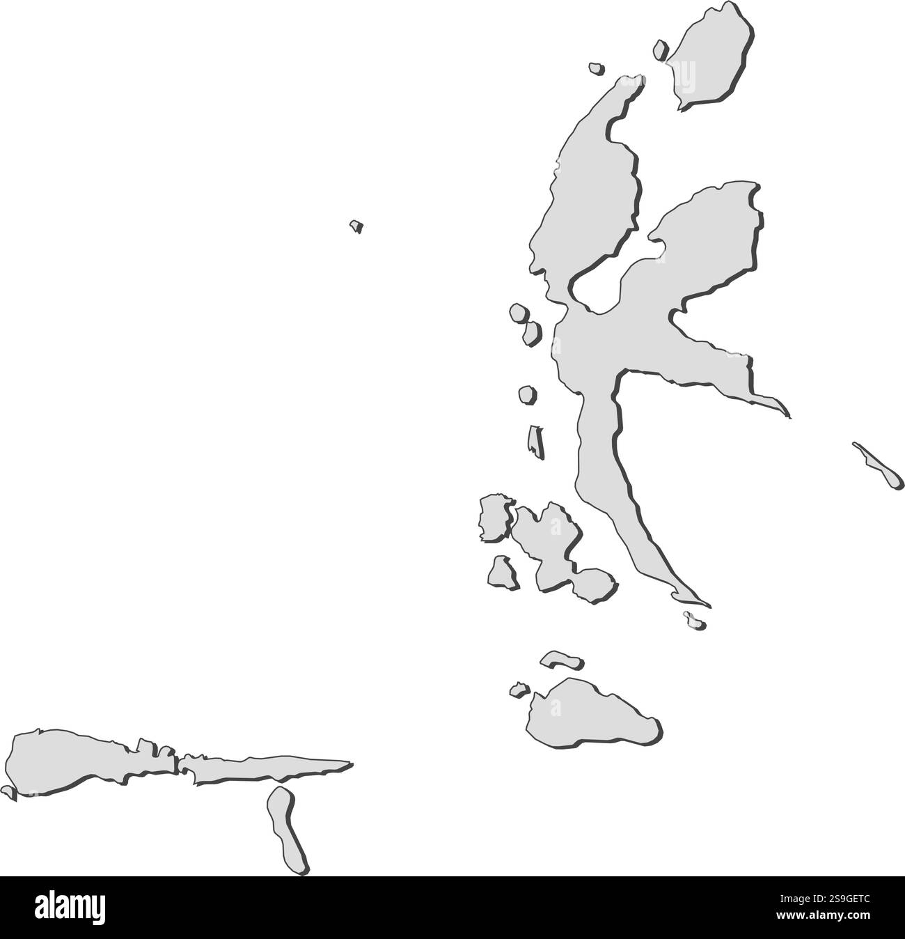 Map of North Maluku, a province of Indonesia Stock Vector Image & Art ...