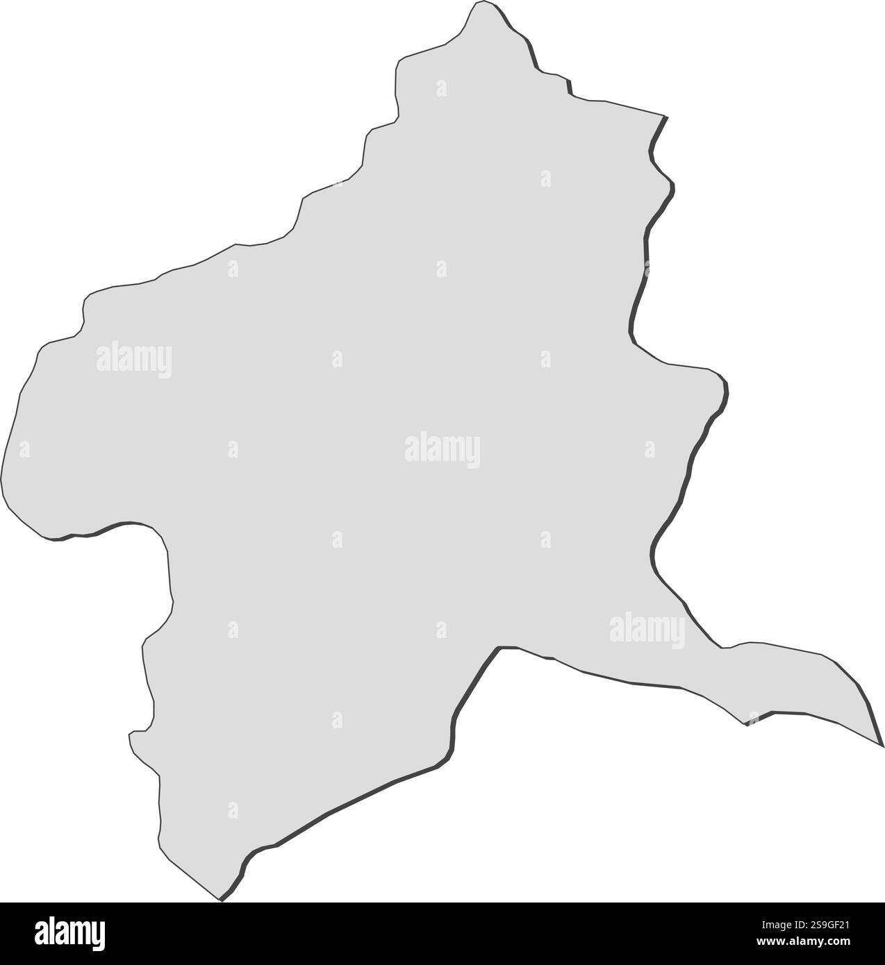 Map of Gunma, a province of Japan Stock Vector Image & Art - Alamy