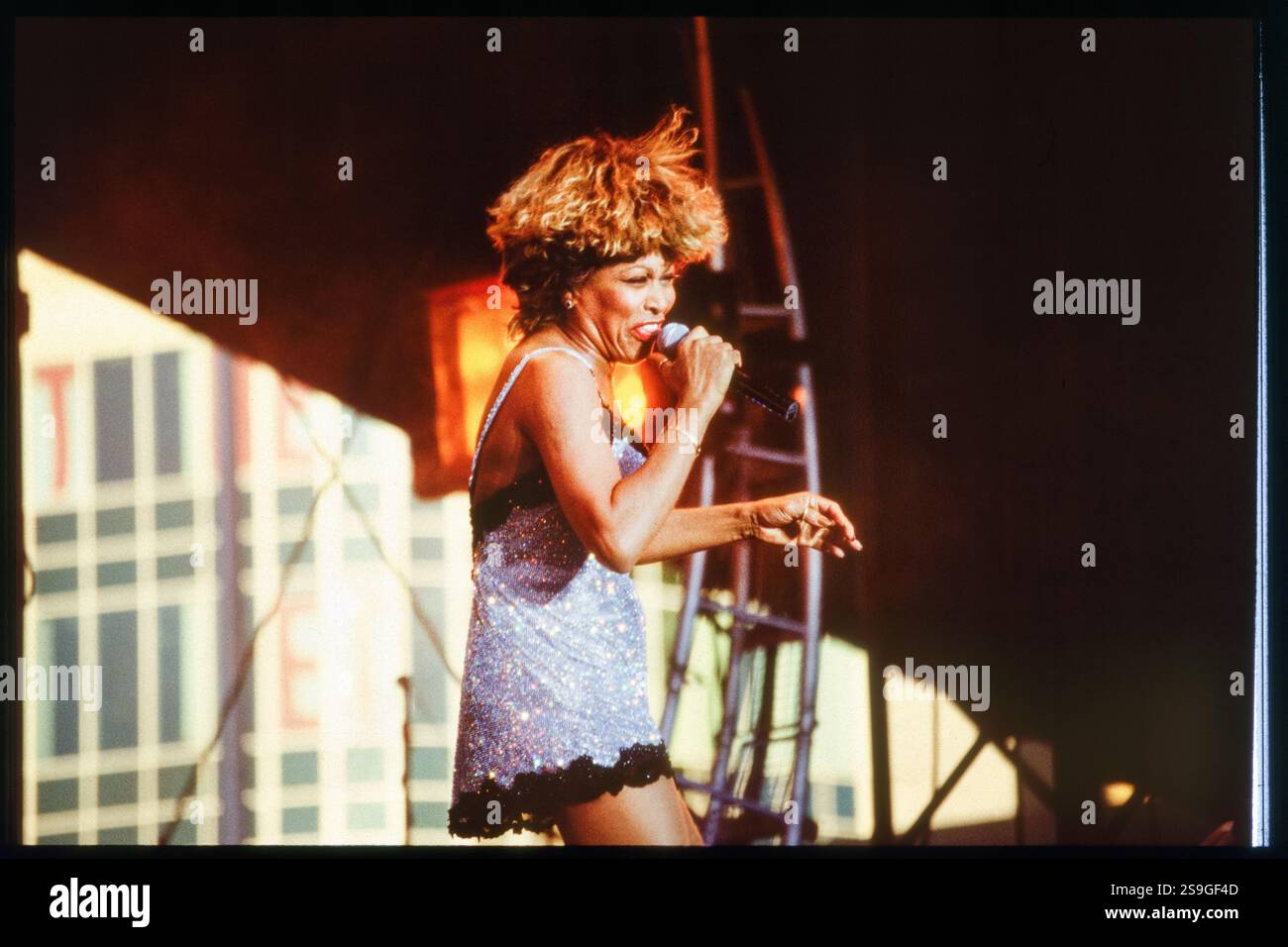 TINA TURNER, CARDIFF, 1996: Tina Turner plays Cardiff Arms Park on her ...