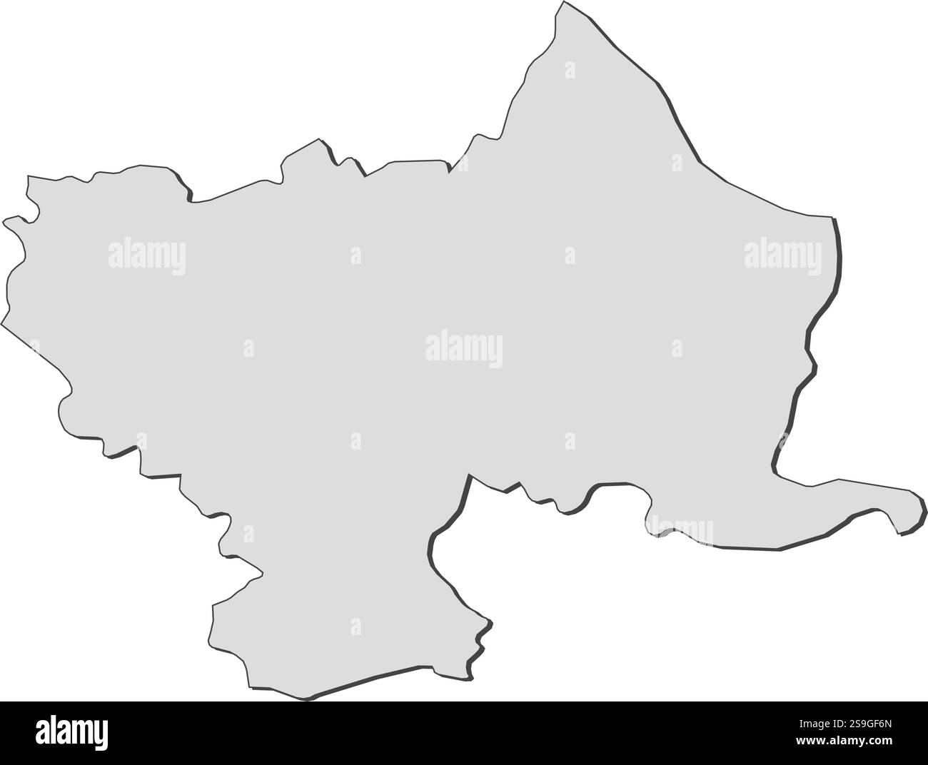 Map of Utena, a province of Lithuania Stock Vector Image & Art - Alamy