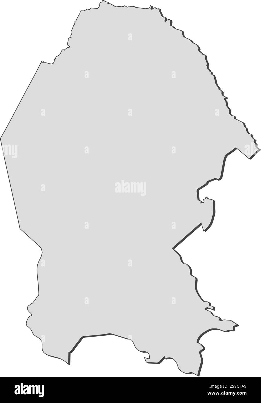 Map of Coahuila, a province of Mexico Stock Vector Image & Art - Alamy