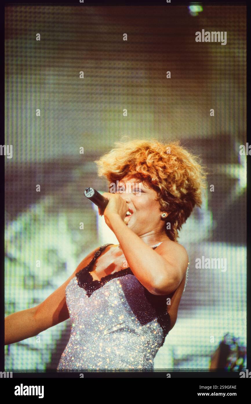 TINA TURNER, CARDIFF, 1996: Tina Turner plays Cardiff Arms Park on her ...
