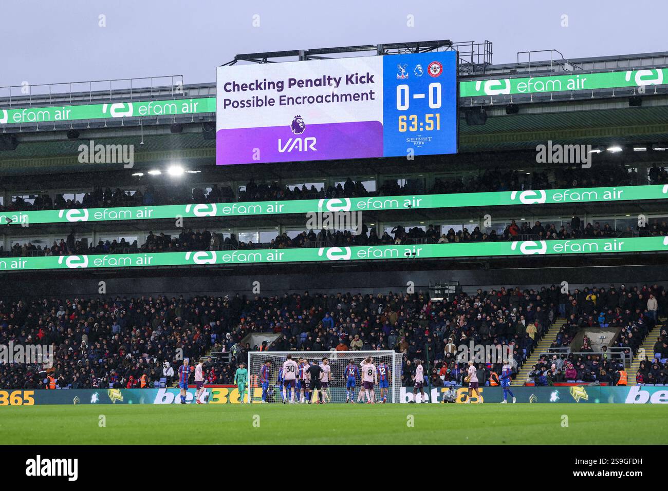 London, UK. 26th January 2025; Selhurst Park, Selhurst, London, England ...