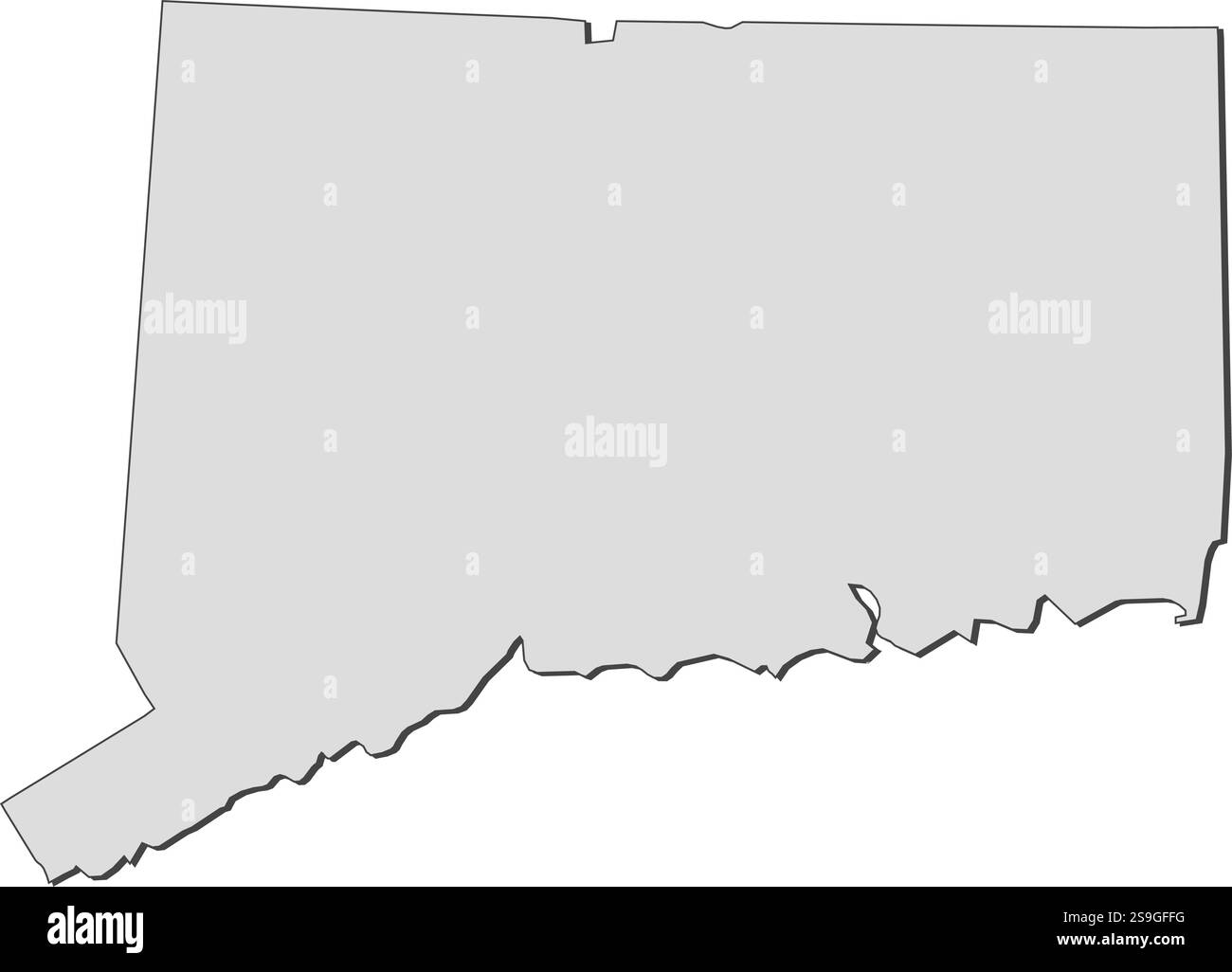 Connecticut ct state map hi-res stock photography and images - Alamy