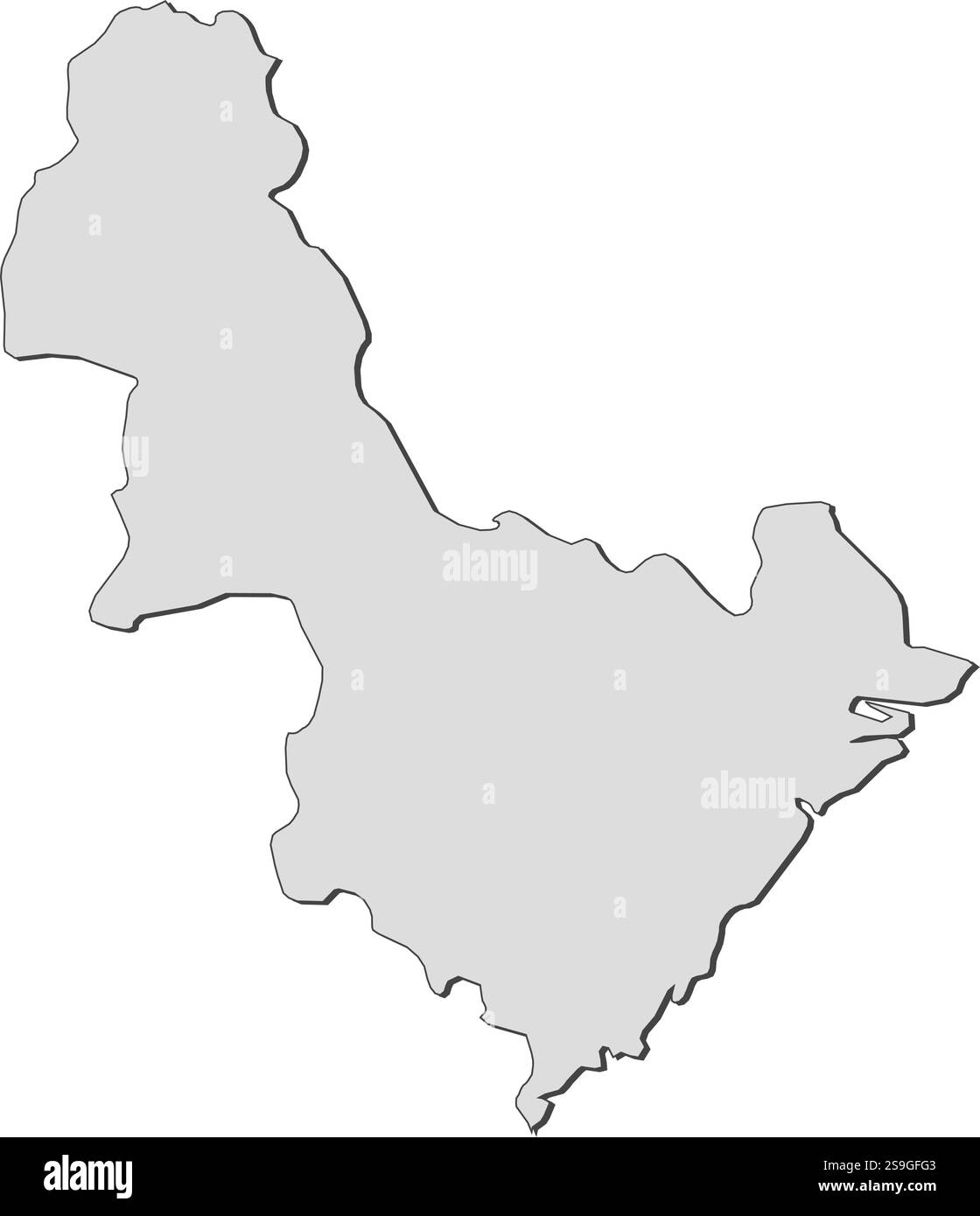 Aust agder norway map outline hi-res stock photography and images - Alamy