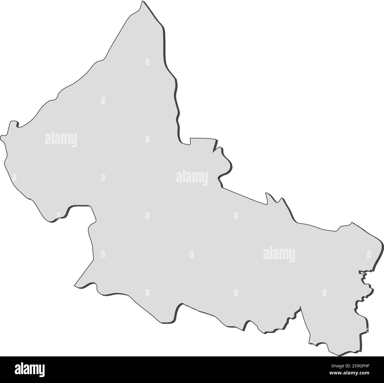 Potosi outline map hi-res stock photography and images - Alamy