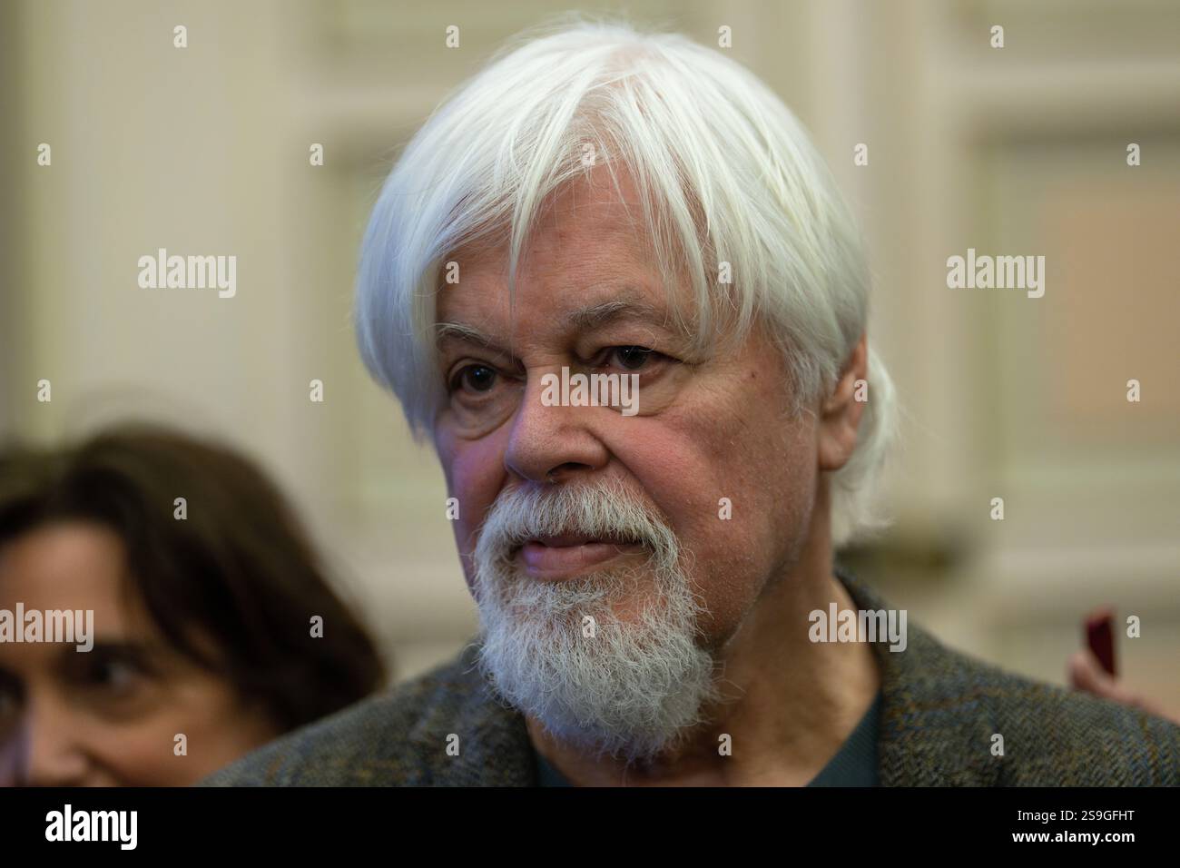 Captain Paul Watson, founder of the animal rights organization, Sea ...