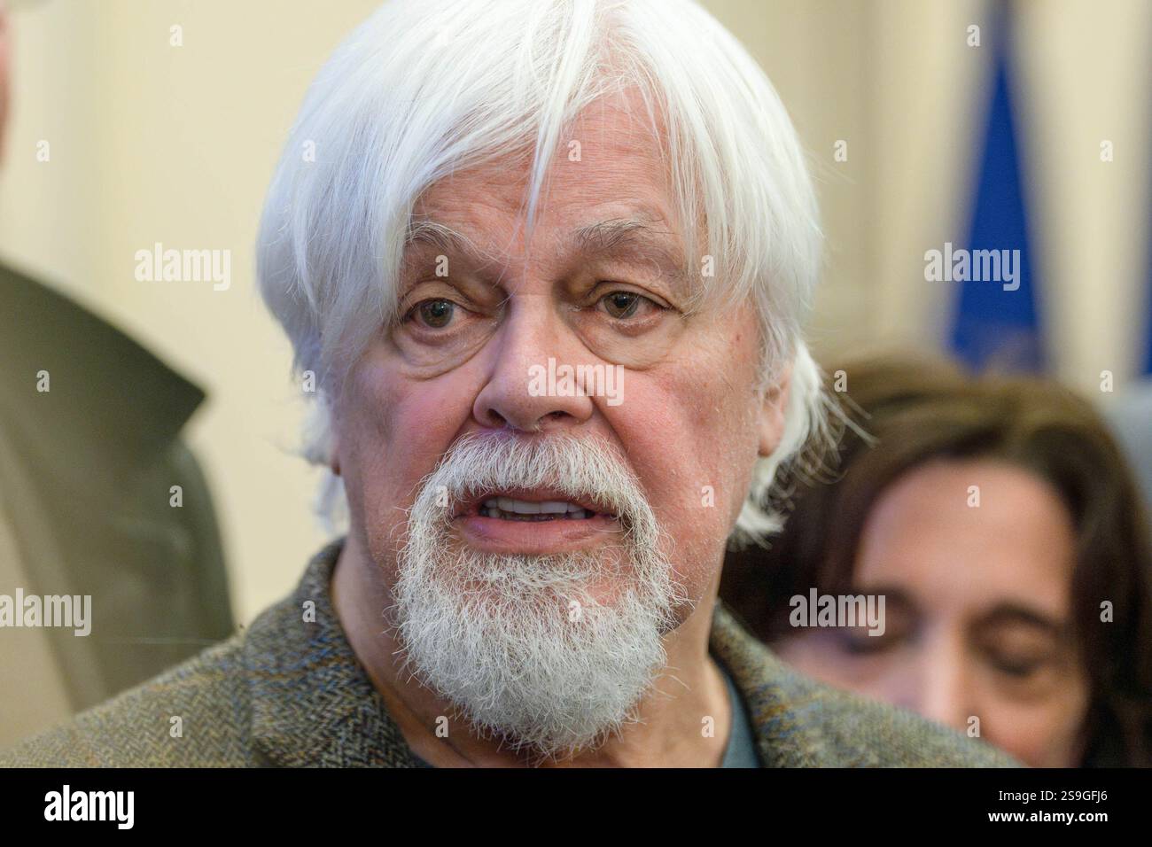 Captain Paul Watson, founder of the animal rights organization, Sea ...