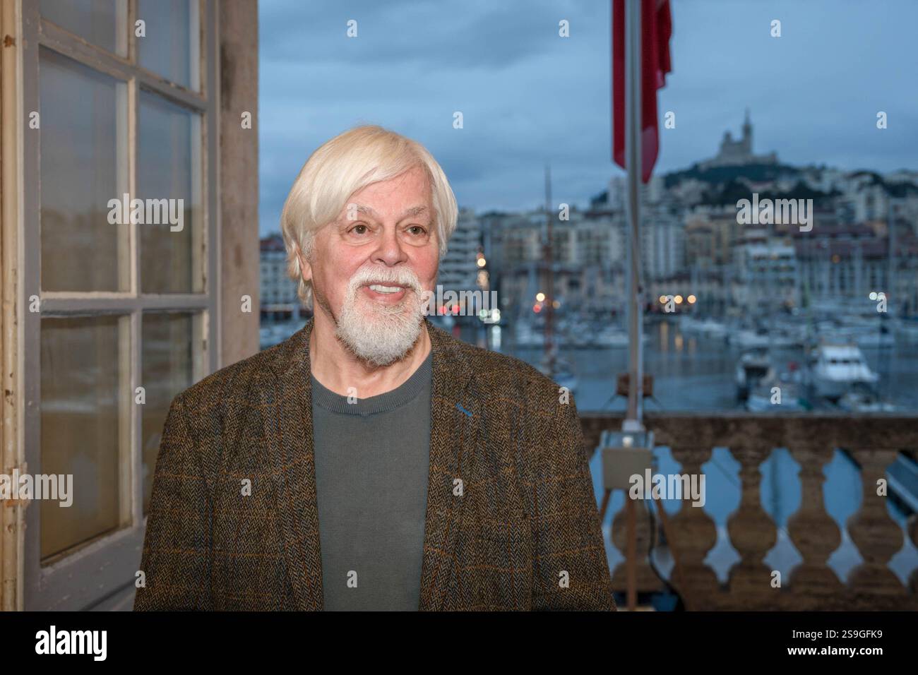 Captain Paul Watson, founder of the animal rights organization, Sea ...