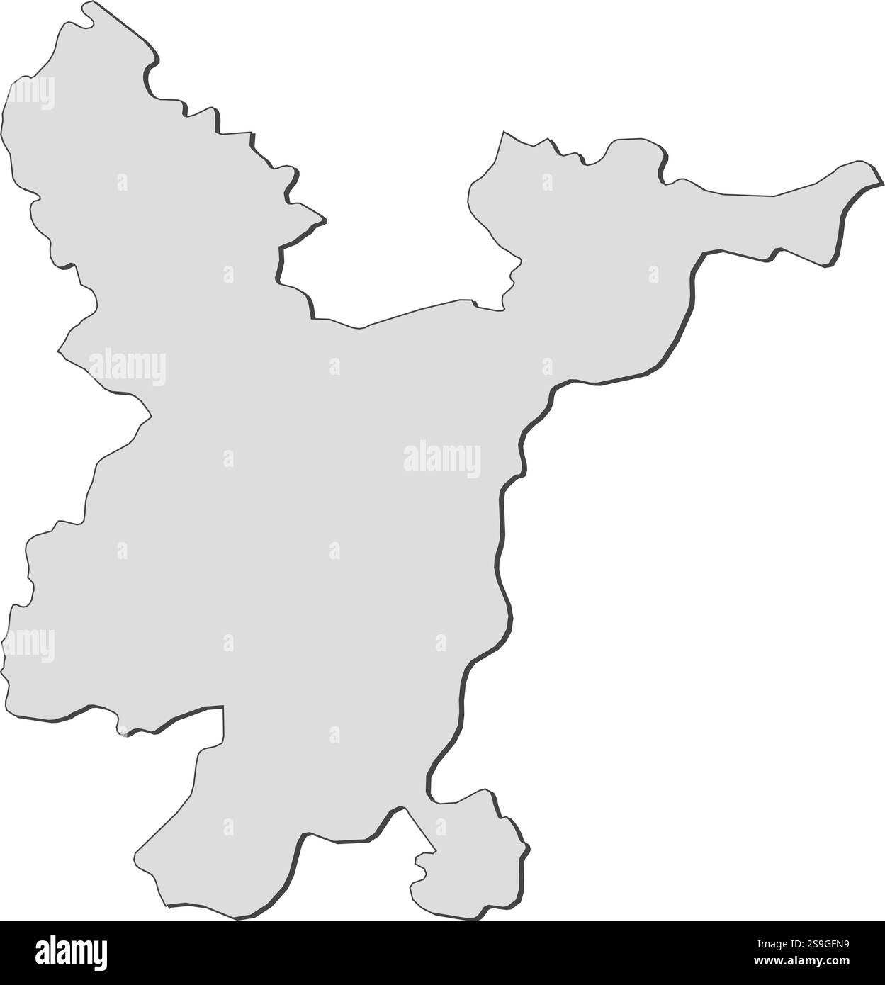 Vilnius county map lithuania Cut Out Stock Images & Pictures - Alamy