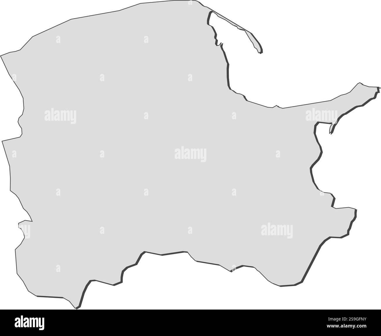 Map of Pomeranian, a province of Poland Stock Vector Image & Art - Alamy