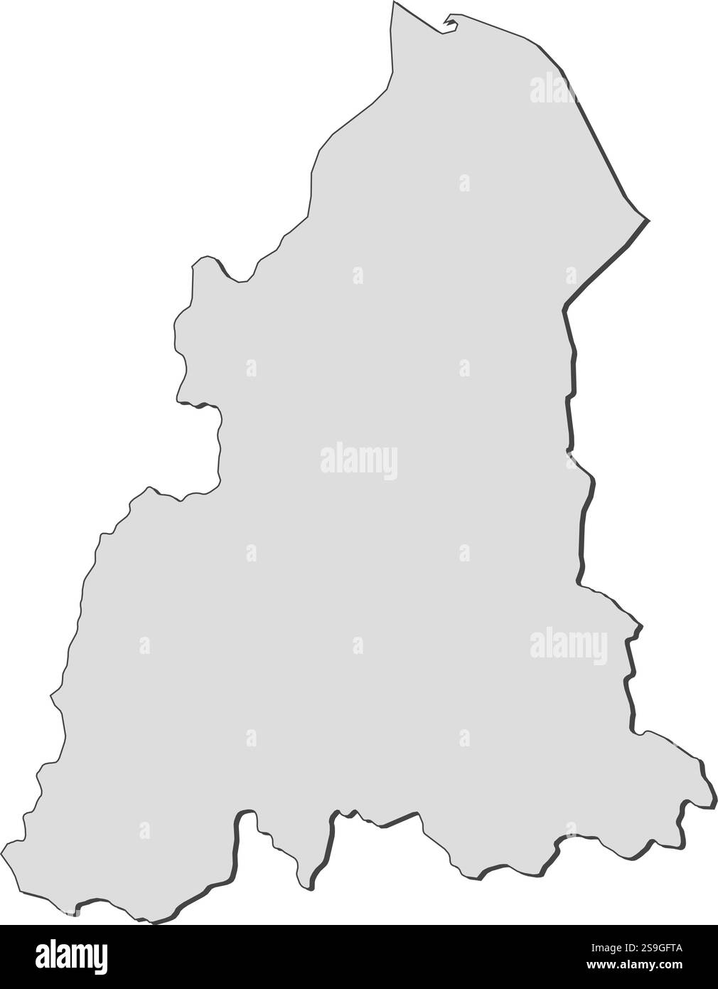 Map of Kelantan Darul Naim, a province of Malaysia Stock Vector Image ...