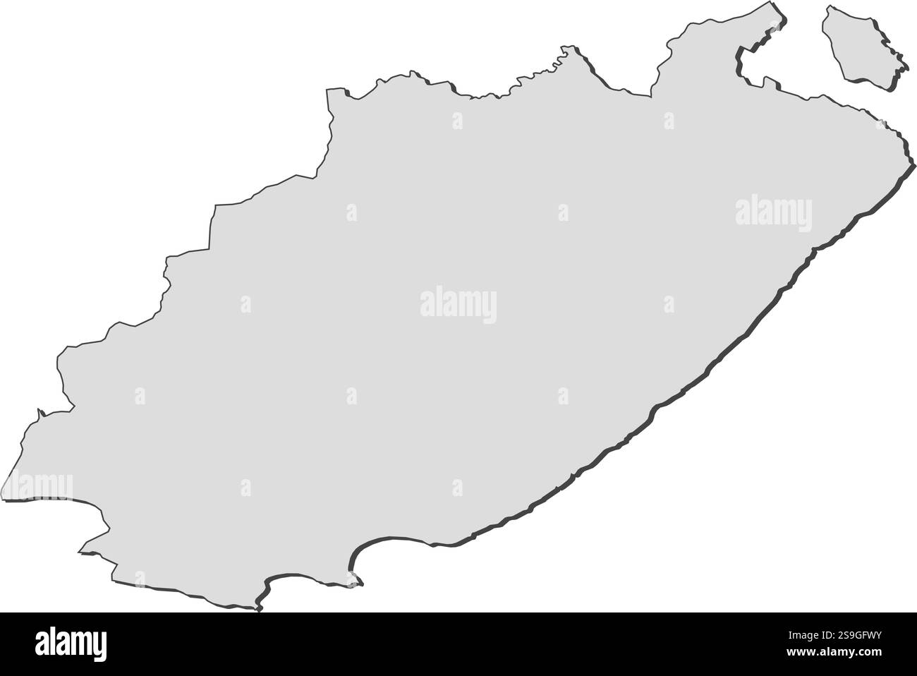 Map of south africa eastern cape hi-res stock photography and images ...