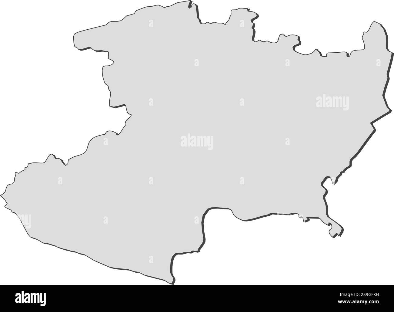 Map of Michoacan, a province of Mexico Stock Vector Image & Art - Alamy