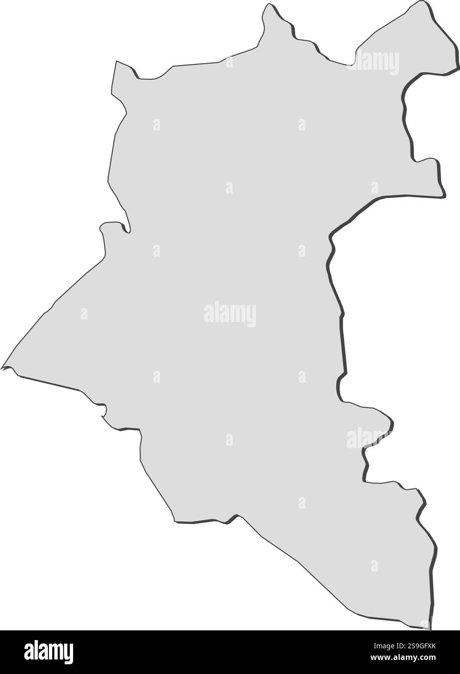 Map of Daraa, a province of Syria Stock Vector Image & Art - Alamy